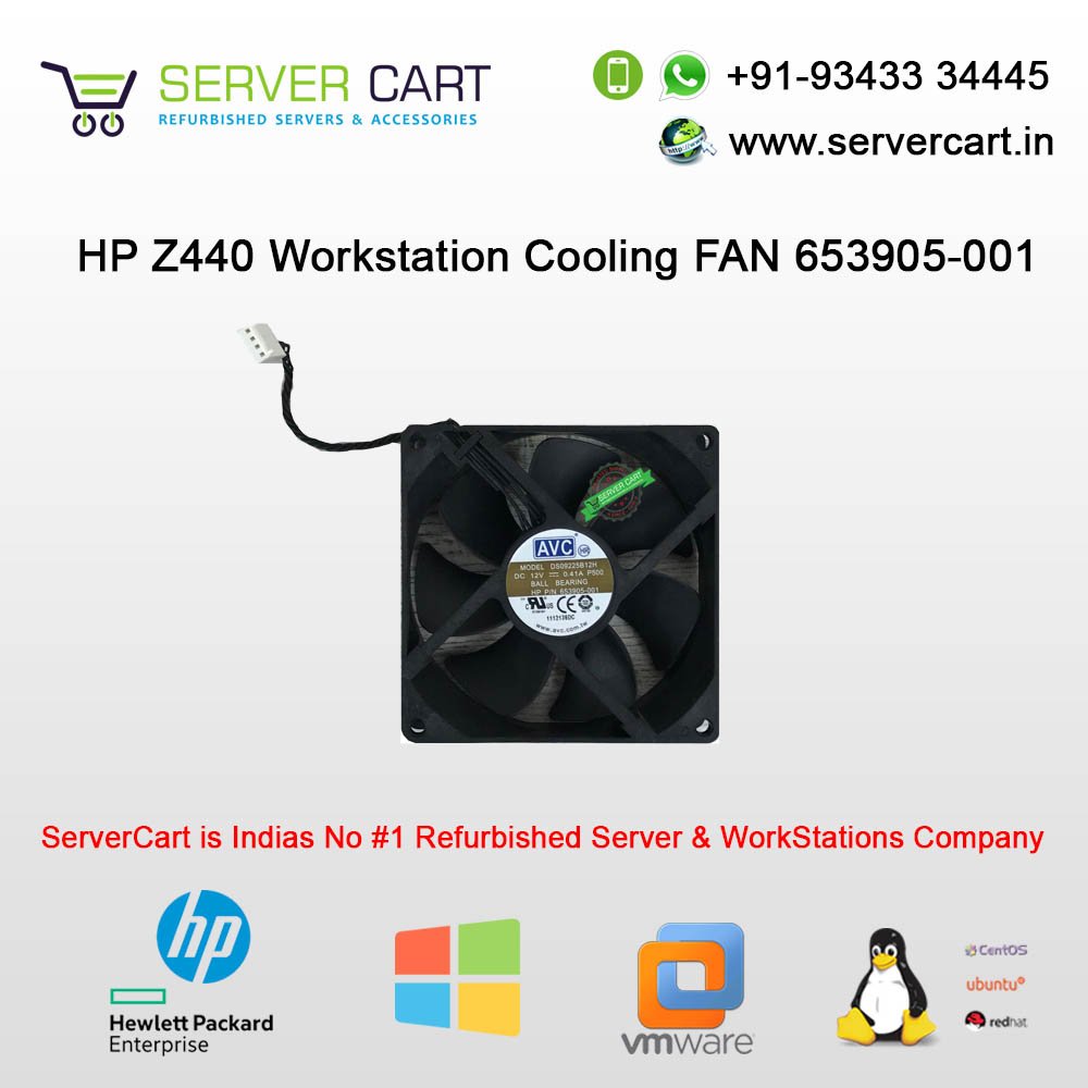 HP Z440 Workstation Cooling FAN 653905-001 - ServerCart