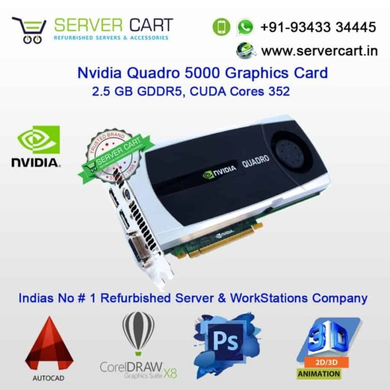 Nvidia Quadro 5000 DDR5 2.5GB Graphics Card - ServerCart