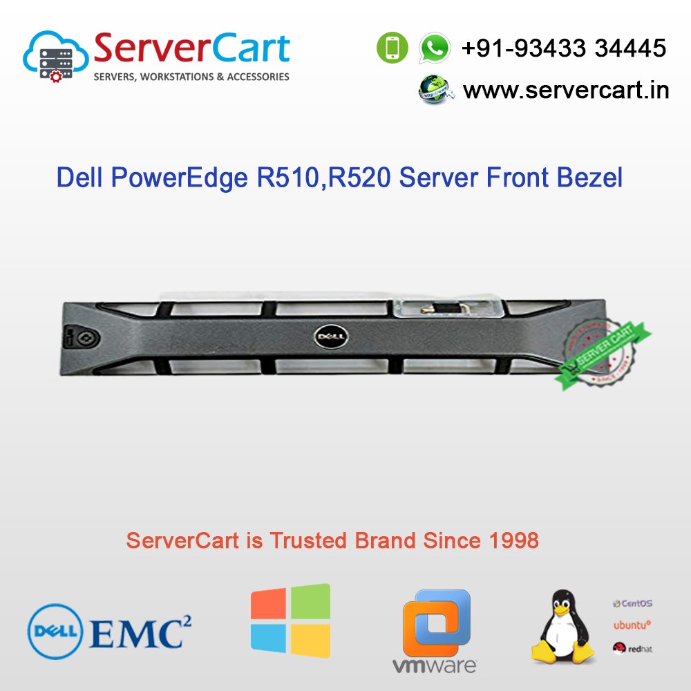 Dell PowerEdge R510, R520 Server Front Bezel - ServerCart