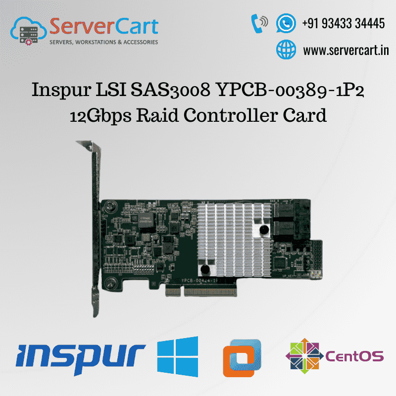 Inspur LSI SAS3008 YPCB-00389-1P2 12Gb Raid Controller Card - ServerCart