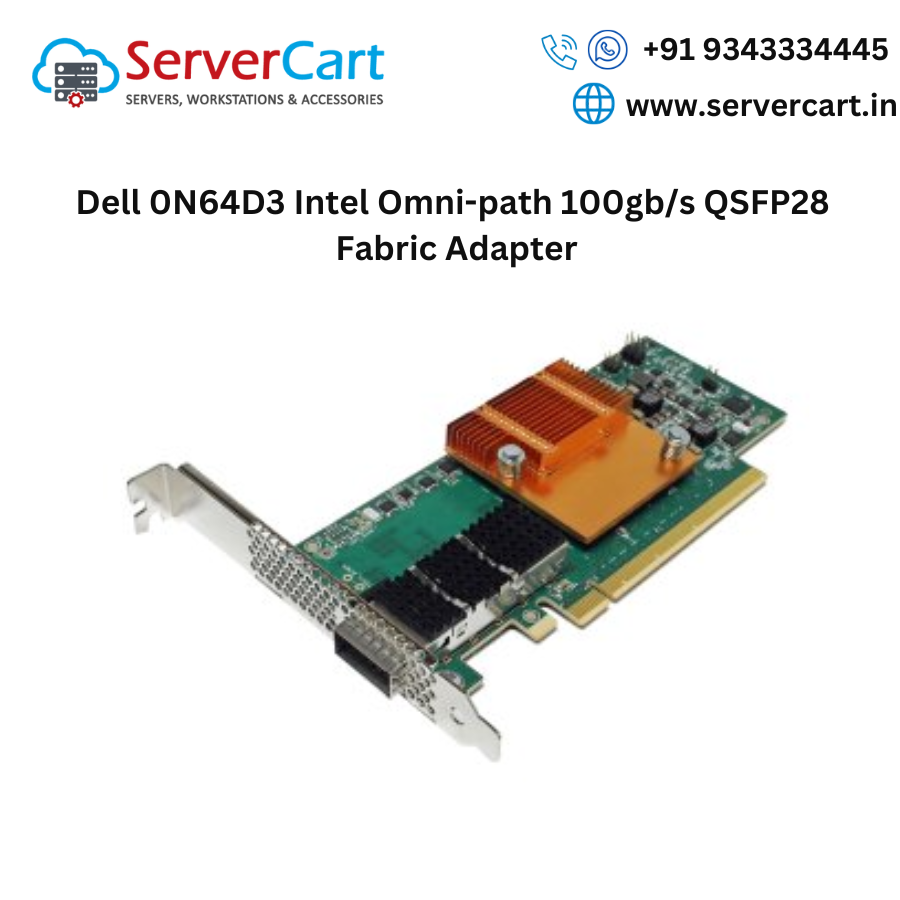 Buy Dell 0N64D3 Intel Omni-path 100GbE QSFP28 Fabric Adapter - ServerCart
